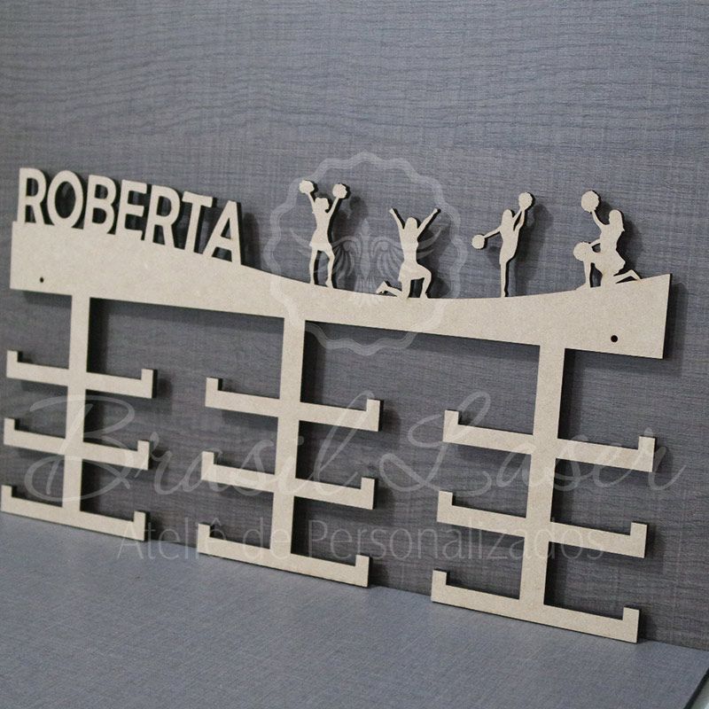 Porta Medalhas Personalizado em MDF - Brasillaser Ateliê de Personalizados