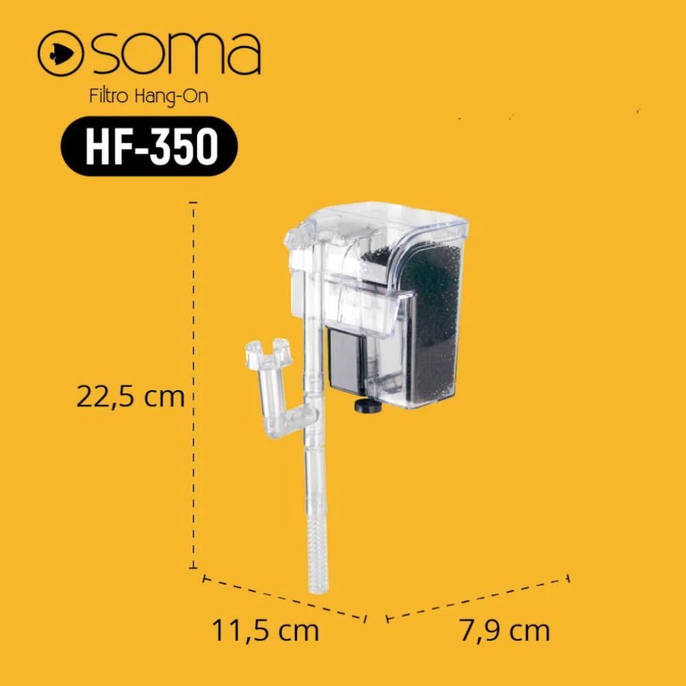 Soma Filtro Hang-On HF-350 350L/H 110V - Pró-Aquarista