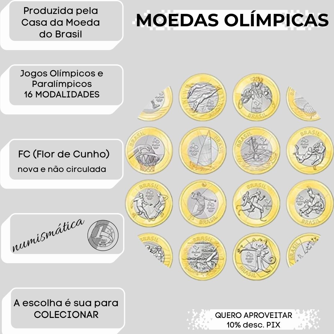 Moeda futebol moeda olimpíadas rio 2016 - Mini71 na Web