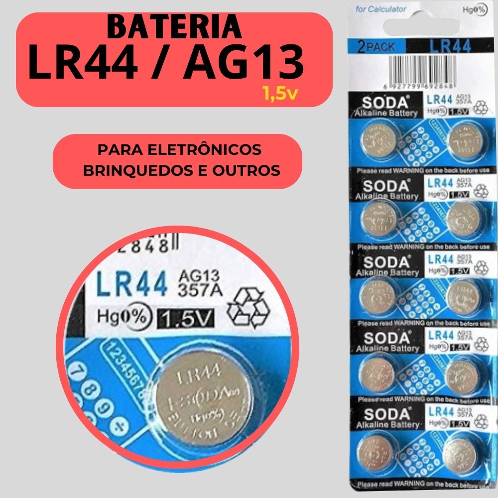 Bateria LR44 para Eletrônico - Mini71 na Web