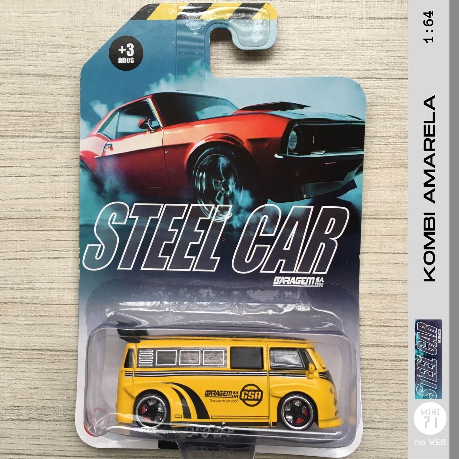 Kit c/5 miniaturas 1/64 Steel Car - Mini71 na Web