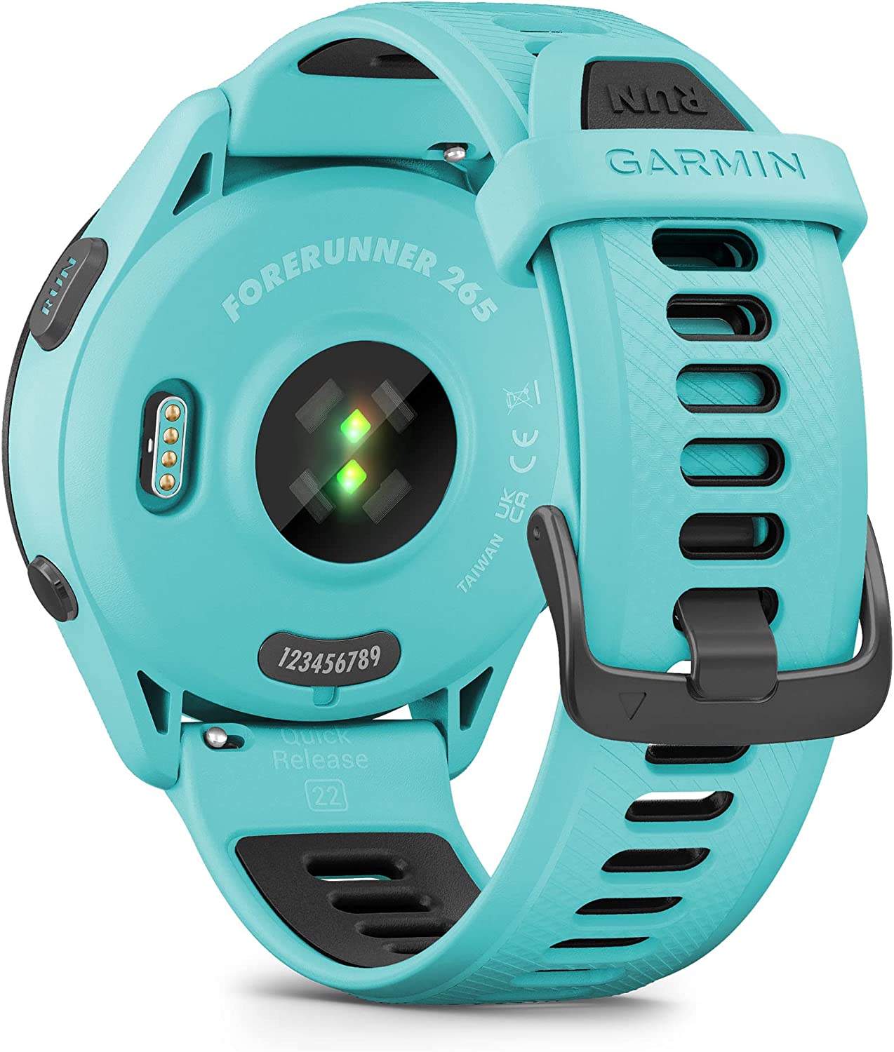 Garmin Relógio Forerunner 265 Music Aqua/black - VBGPS