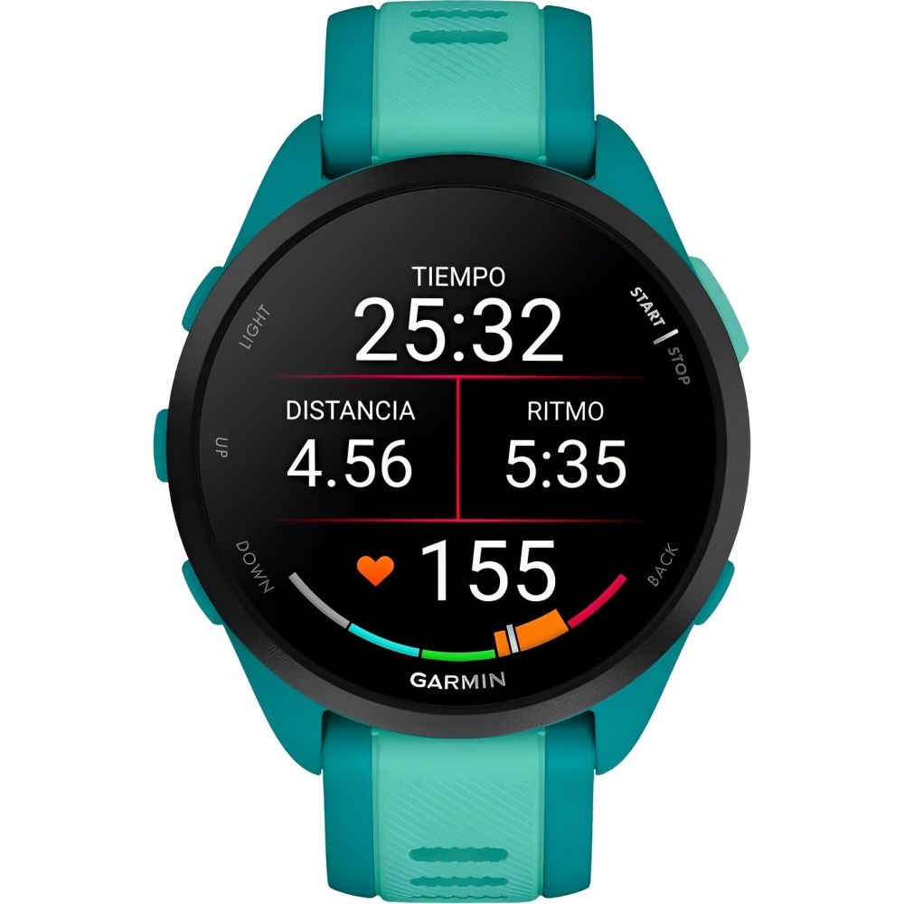 Garmin Relógio inteligente Forerunner 165 MUSIC AZUL TELA AMOLED - VBGPS