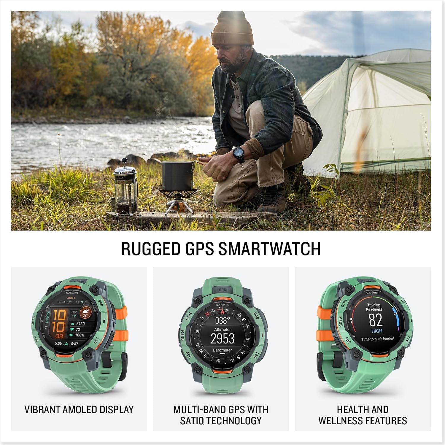 Garmin Instinct 3 AMOLED 45 mm, Smartwatch GPS , Lançamento - VBGPS