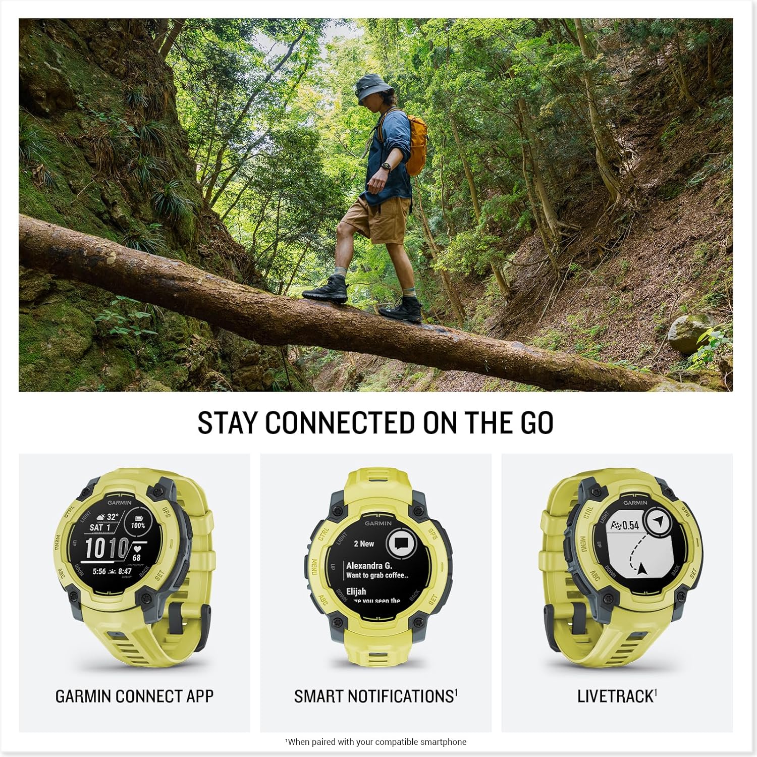 Garmin Instinct 3 Eletric 45mm, Smartwatch GPS robusto para ambientes ...