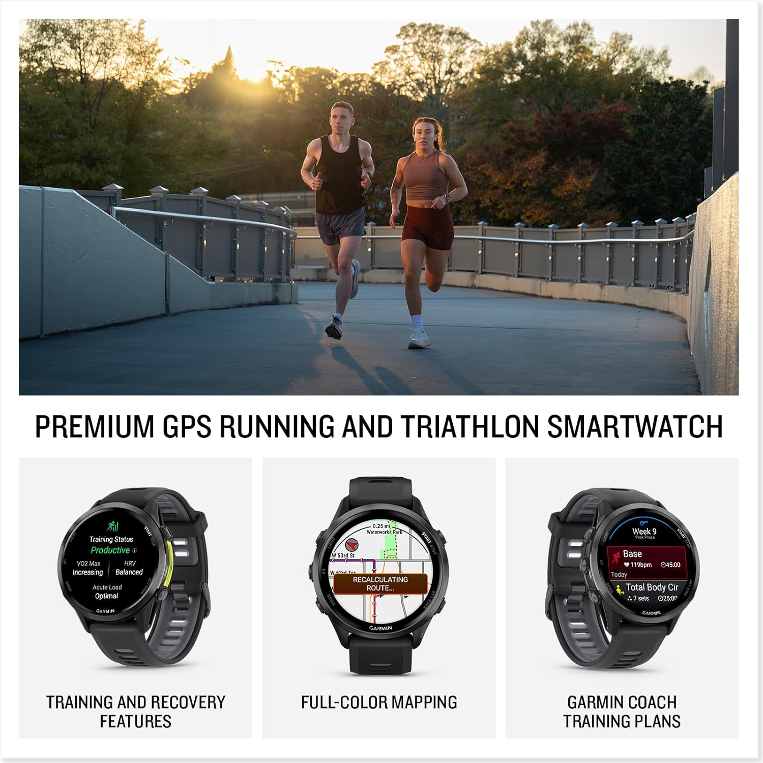 Garmin® Forerunner® 970, Premium GPS Running and Triathlon Smartwatch ...