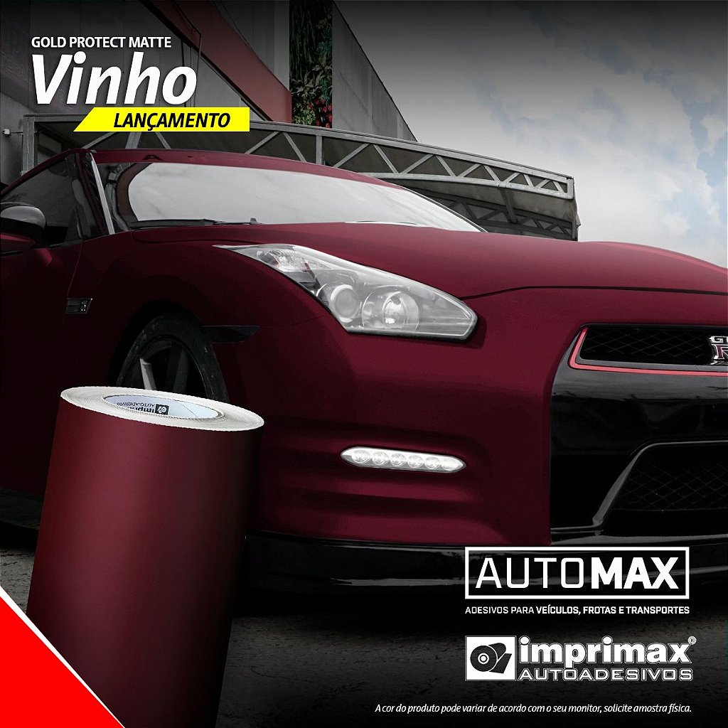 GOLD PROTECT MATTE VINHO 1,40X25 - Vinil Mix
