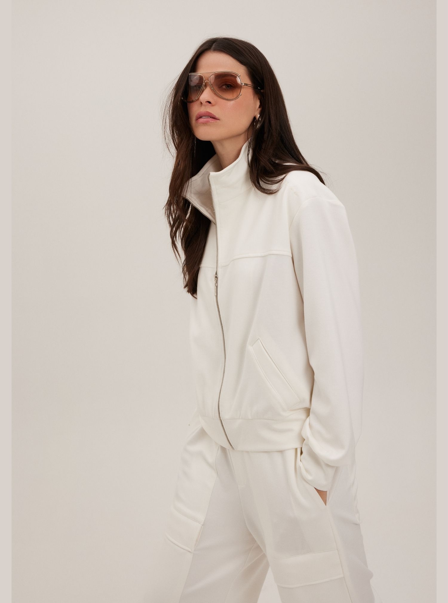 Coordenado Gabriela Malha Off White - Raizz | Loja Online - Raizz Store | Moda Feminina