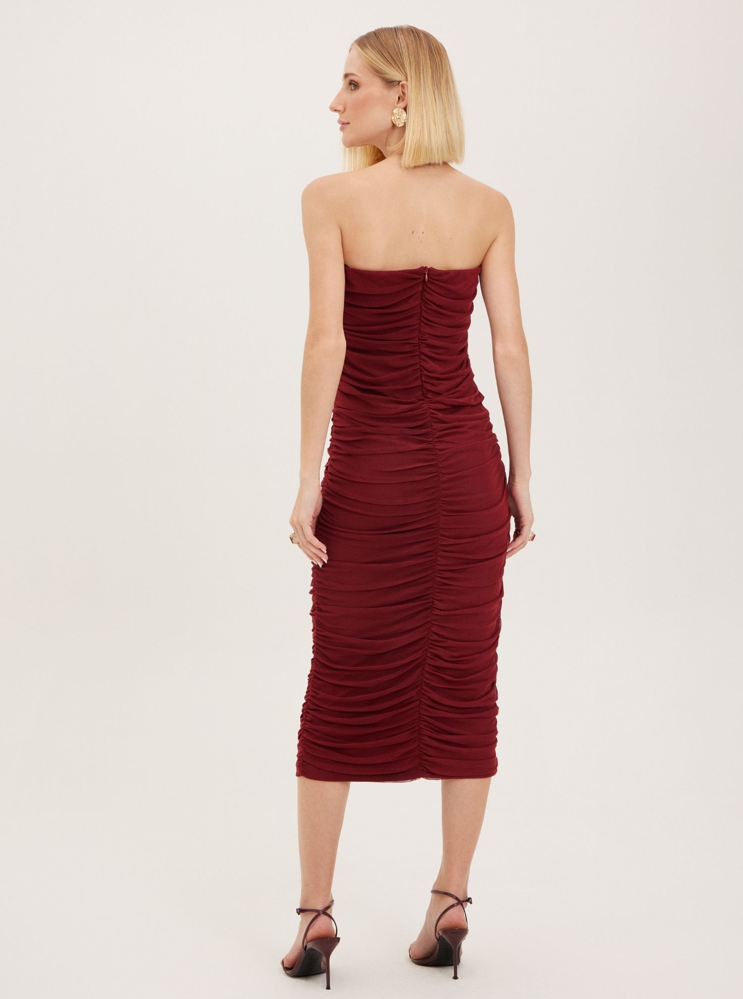 Vestido Ariella Tule Vinho - Raizz | Loja Online - Raizz Store | Moda Feminina