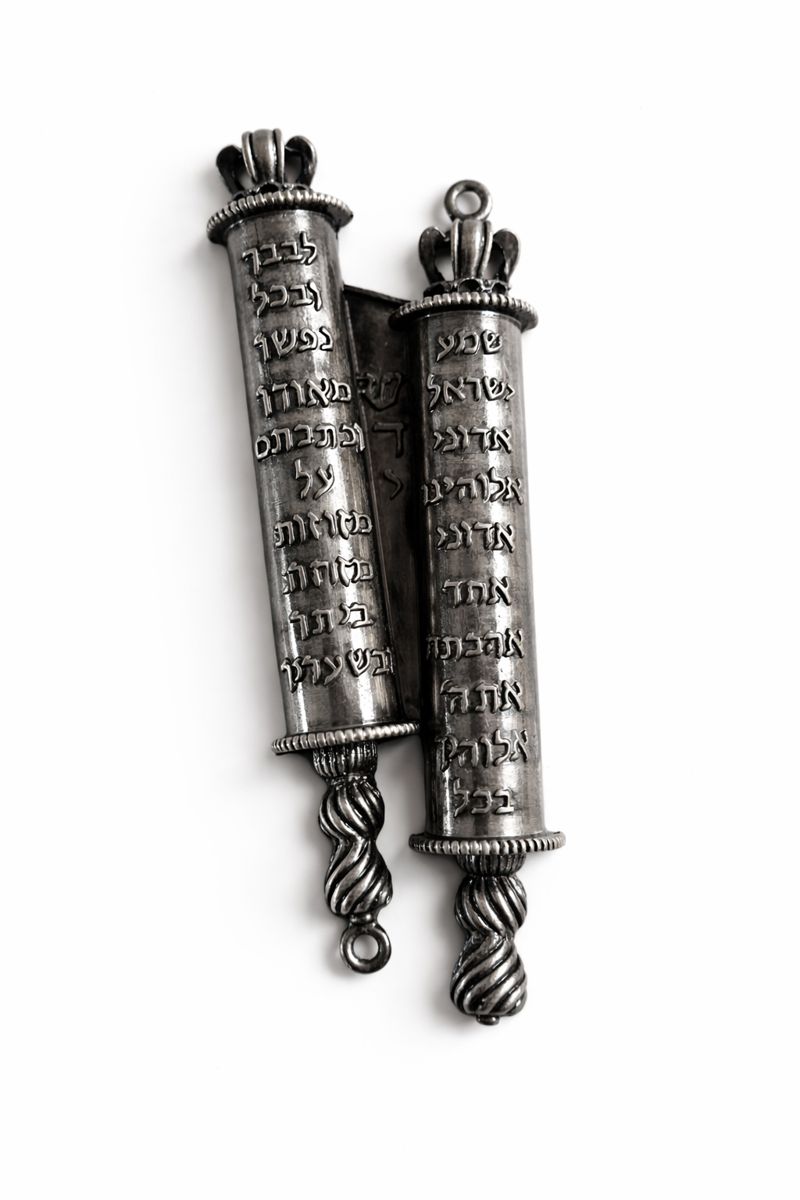 Caixinha Para Mezuzá Rolo da Torá - Metal - Davar - Artigos judaicos