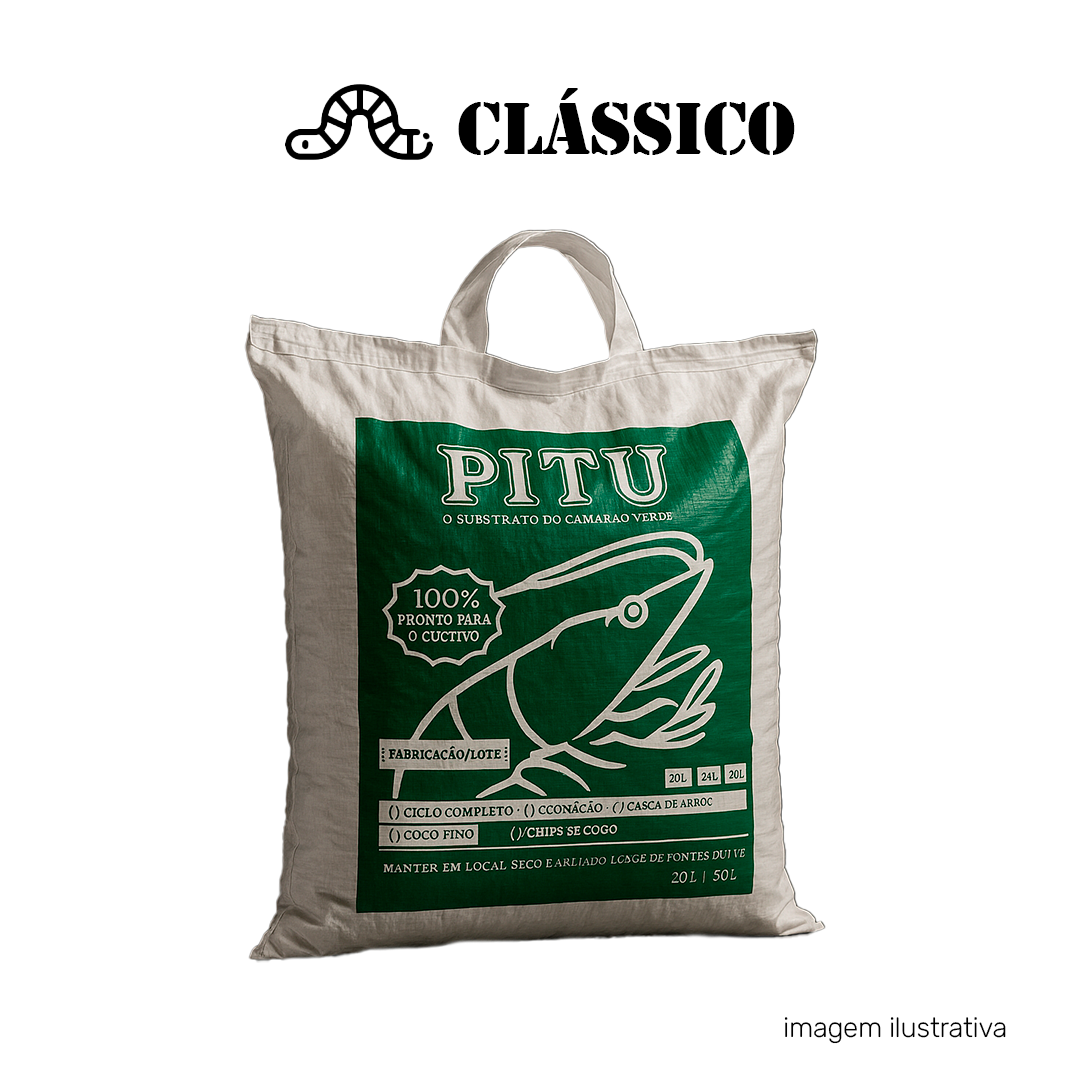 Pitu Substrato - Clássico (Orgânico) 20L - Organo Lab