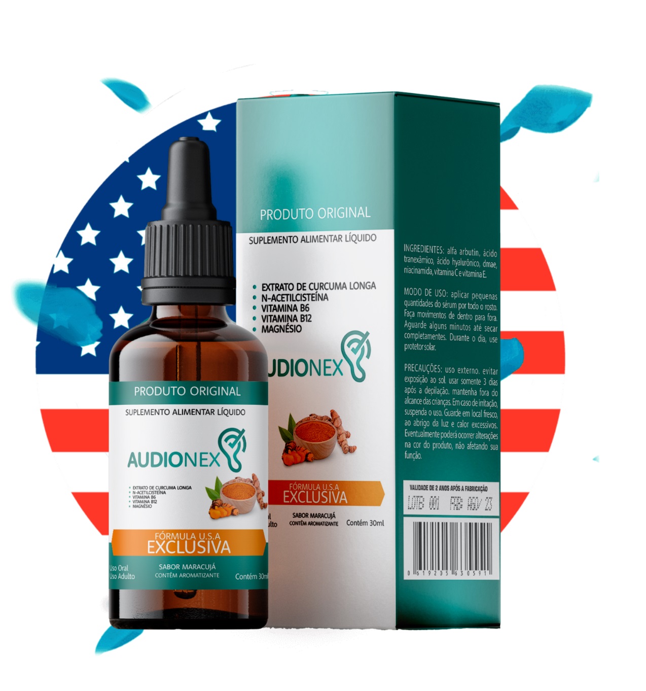 Audionex 30ml: Suplemento Natural Auditivo em Gotas - Lider Pharma ...