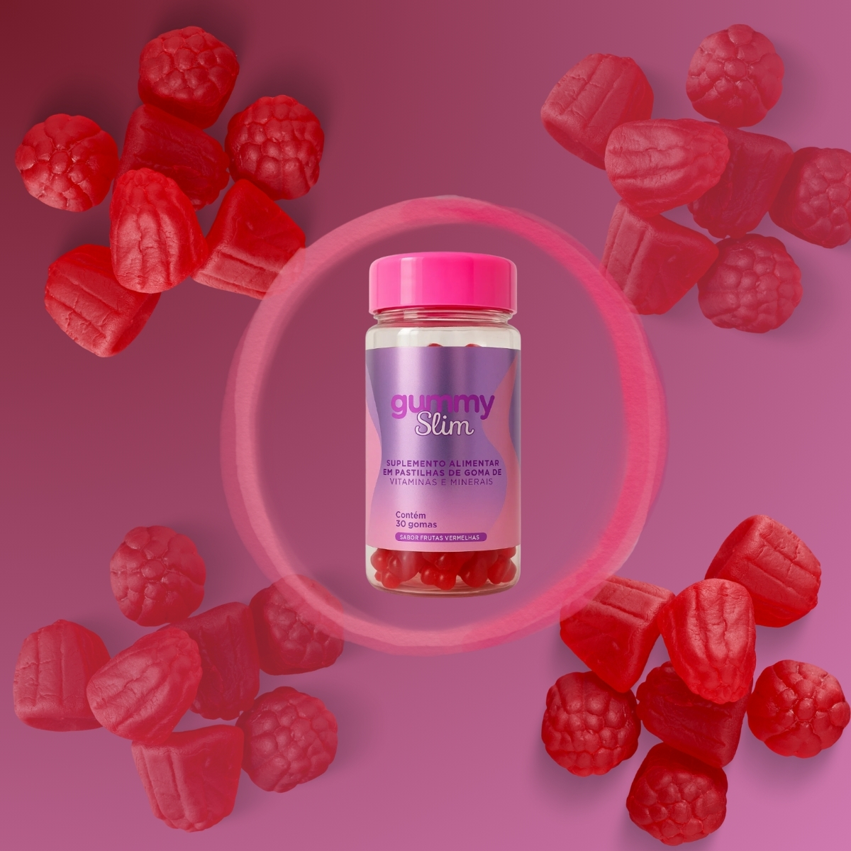Gummy Slim - Kit com 5 Potes (150 gomas) - Lider Pharma - Saúde e Bem Estar