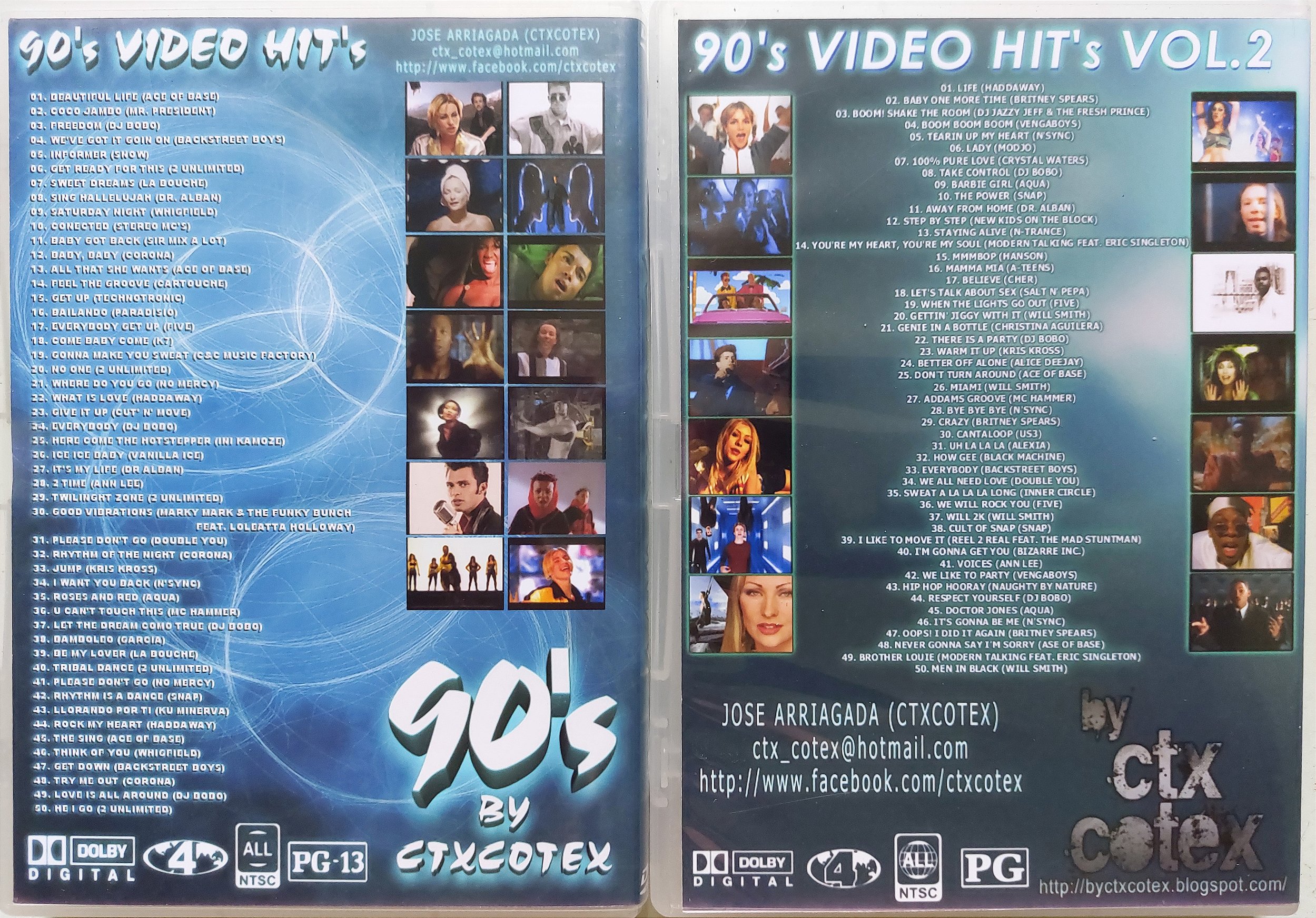 2 Dvds 90´s Video Hit´s Vol.1 E Vol.2 - MIGRANET | Loja Online de CD ...