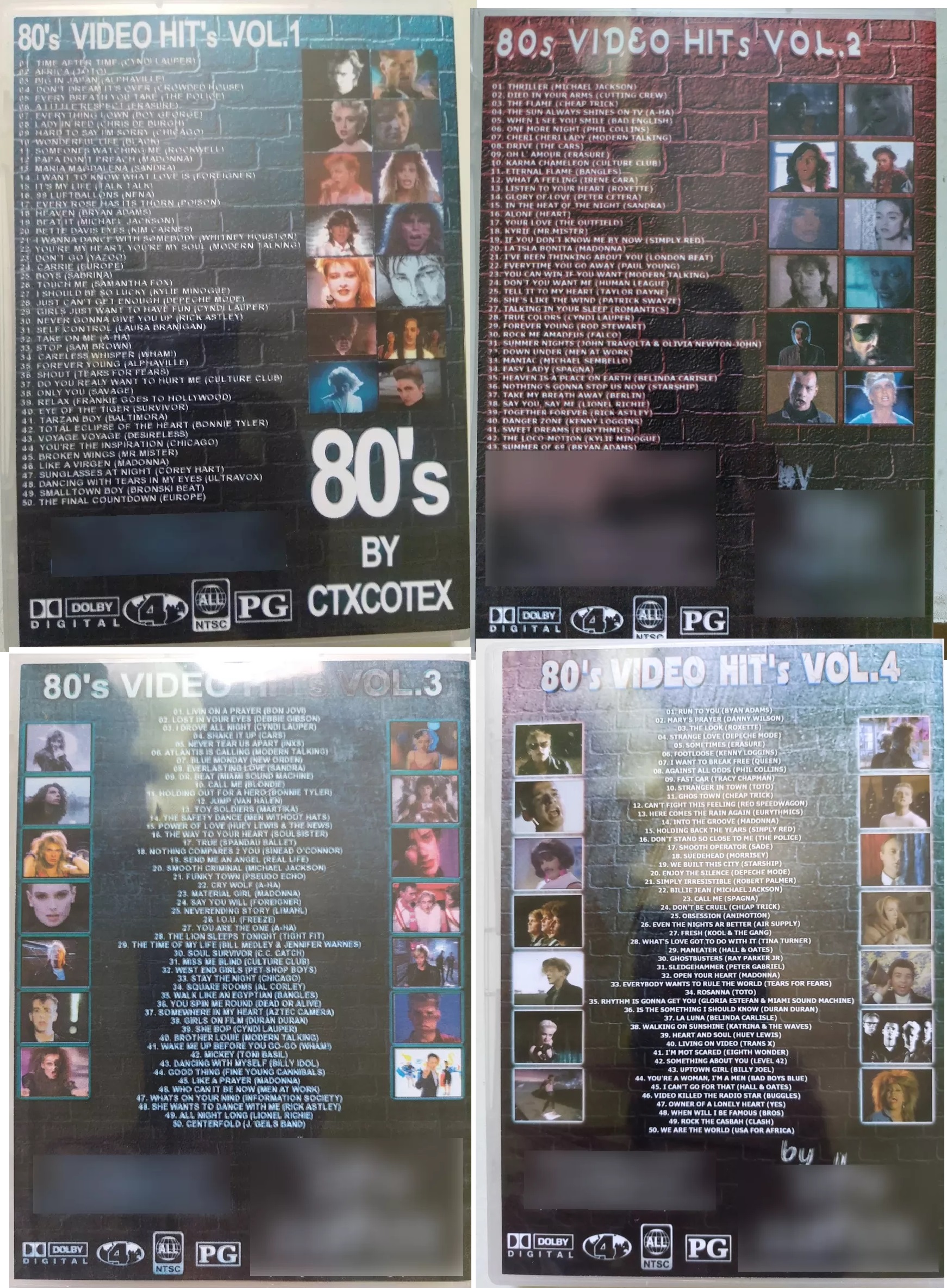 4 Dvds 80´s Video Hit´s Volumes 1, 2, 3 E 4 - MIGRANET | Loja Online de ...