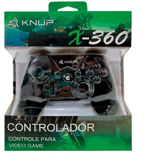 Controle Joystick para Xbox 360 e PC c/ USB Knup KP-GM017 - EQUIPE ...