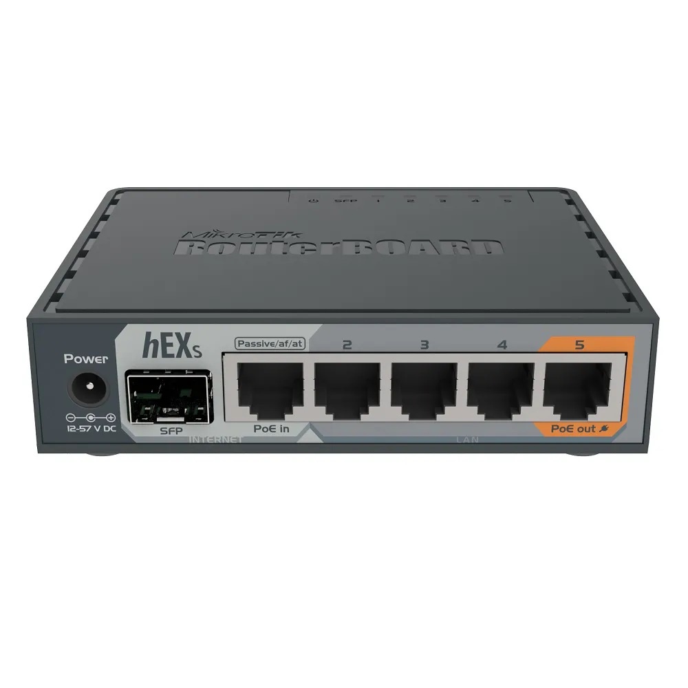 Switch Roteador Rede 04P Mikrotik RB760IGS HEX S L4 - EQUIPE INFORMÁTICA
