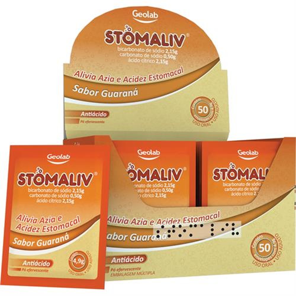 STOMALIV 50 ENV GUARANA BICARBONATO DE SODIO+ASSOC GEOLAB - Fabricante ...