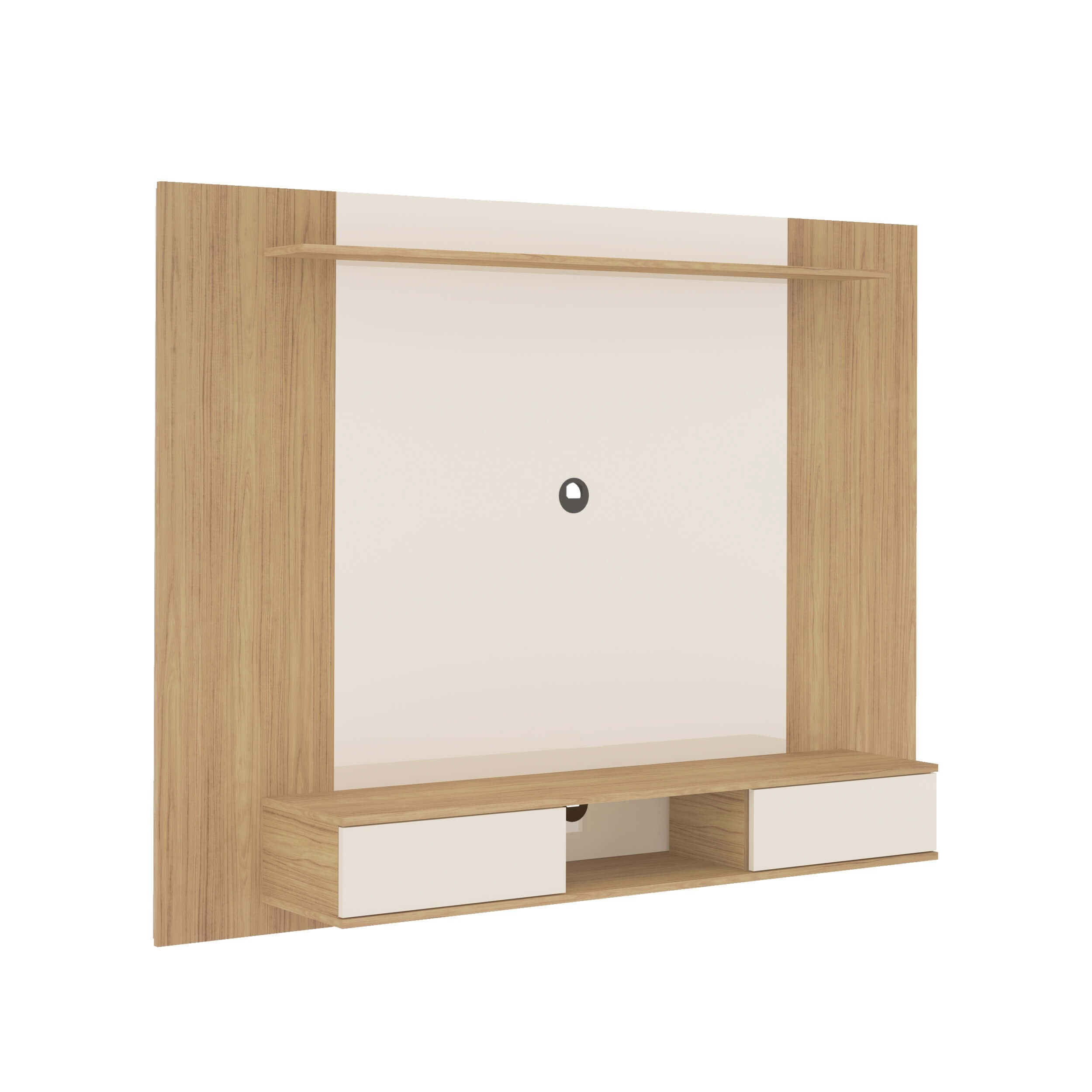 Painel de TV 75 Polegadas Nevada Carvalho Off White| 041 Wood - 041 ...