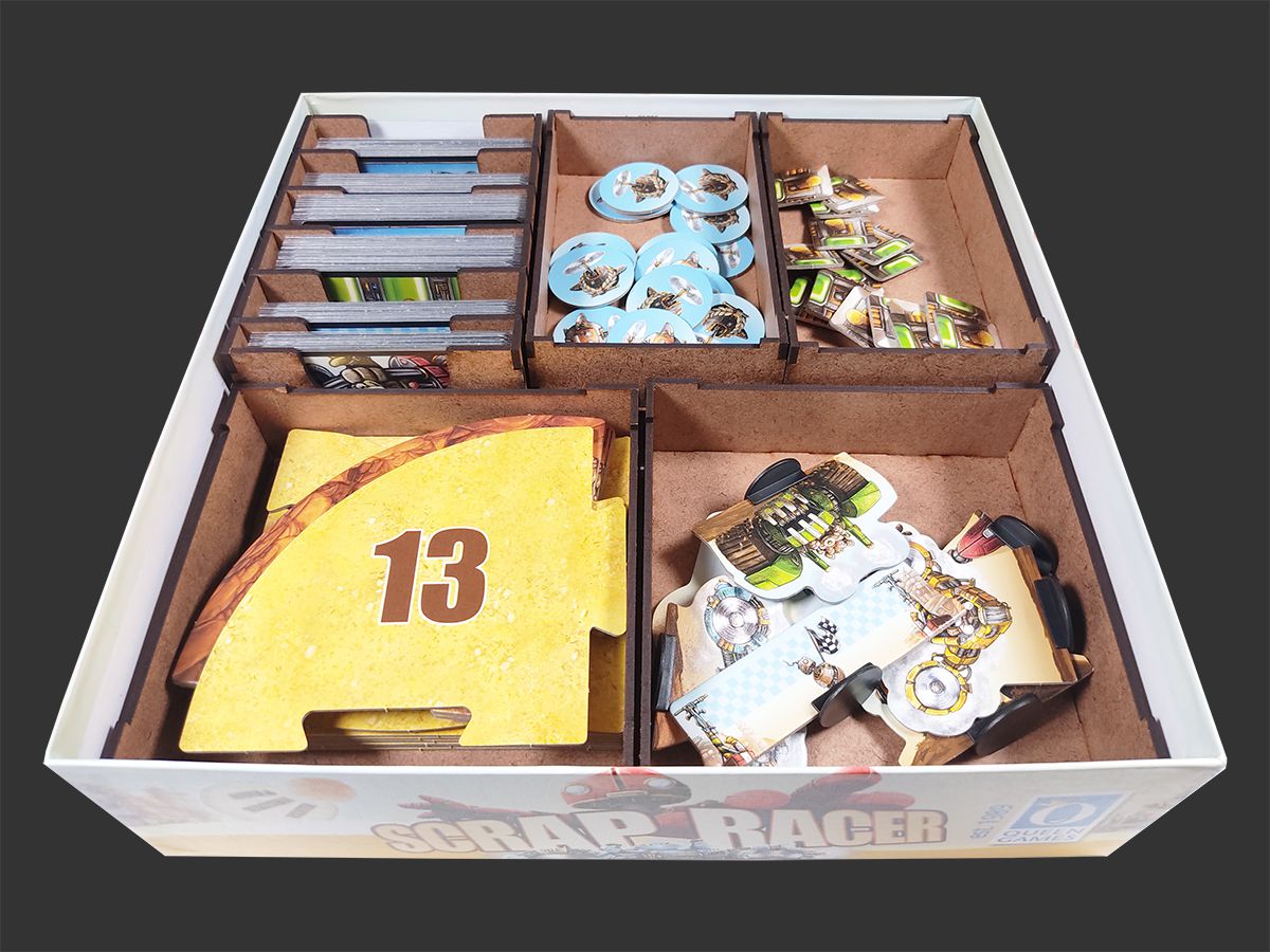 Organizador (INSERT MDF) para Scrap Racer - Bucaneiros Jogos - Board ...