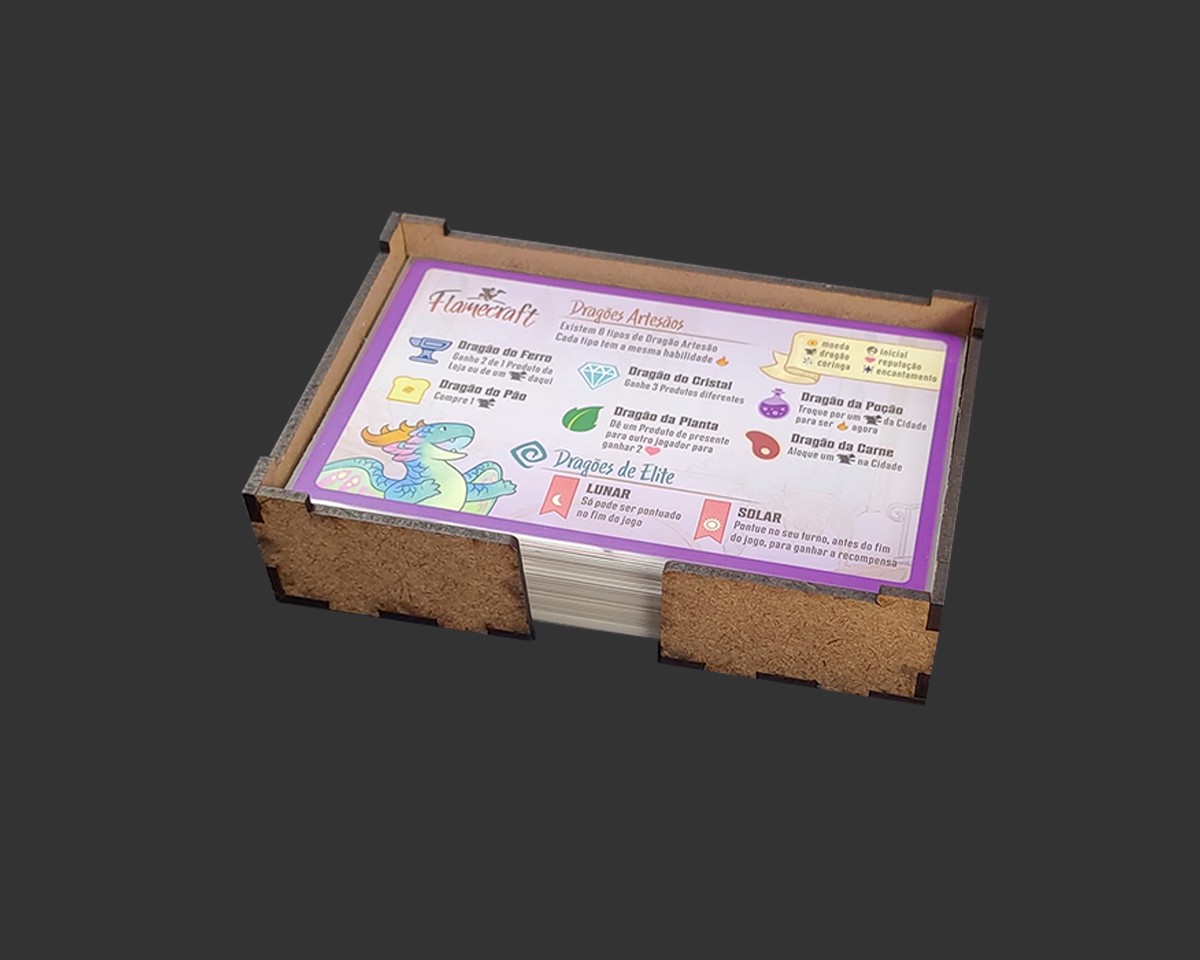 Organizador (INSERT MDF) para Flamecraft - Versão Padrão (com ...