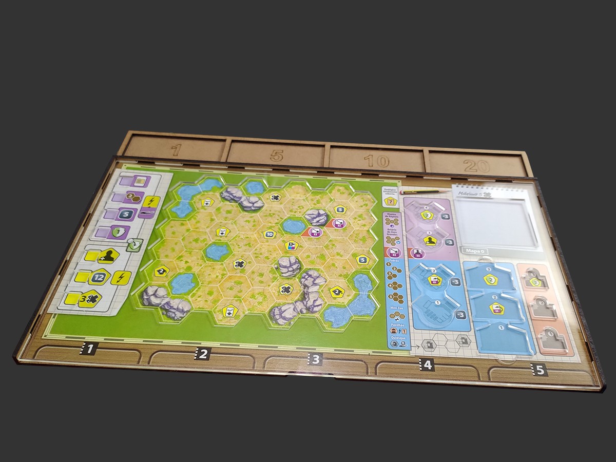 Kit Dashboard para Ark Nova (4 unidades) - SEM CASE - Bucaneiros Jogos ...