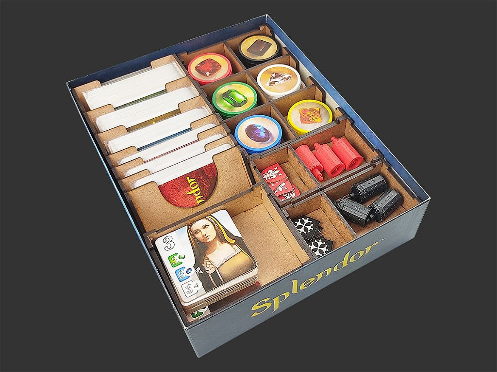 Organizador (SOFT INSERT PARANÁ) para Splendor + Expansão - Bucaneiros ...