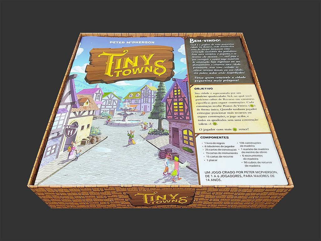 Organizador (SOFT INSERT PARANÁ) para Tiny Towns - Bucaneiros Jogos - Board Games (Jogos de ...