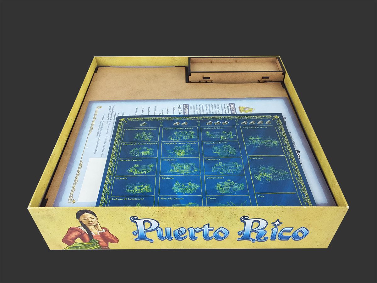 Organizador (INSERT MDF) para Puerto Rico - Bucaneiros Jogos - Board ...