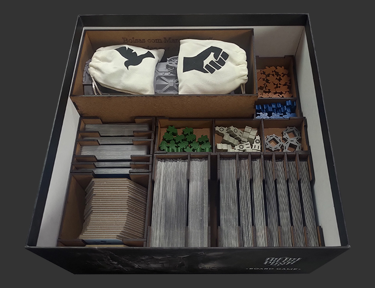 Organizador (INSERT MDF) para Frostpunk: The Board Game + Board Band ...