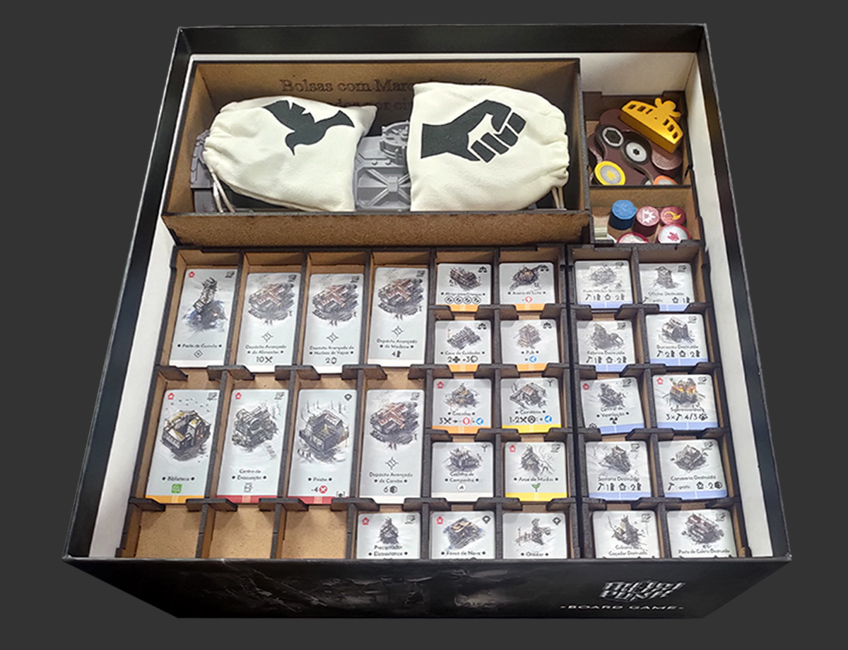 Organizador (INSERT MDF) para Frostpunk: The Board Game + Board Band ...