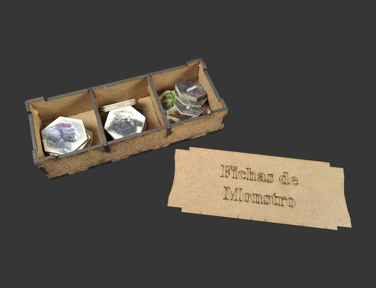 Organizador (INSERT MDF) para The Witcher: Old World (DELUXE) + Extras ...