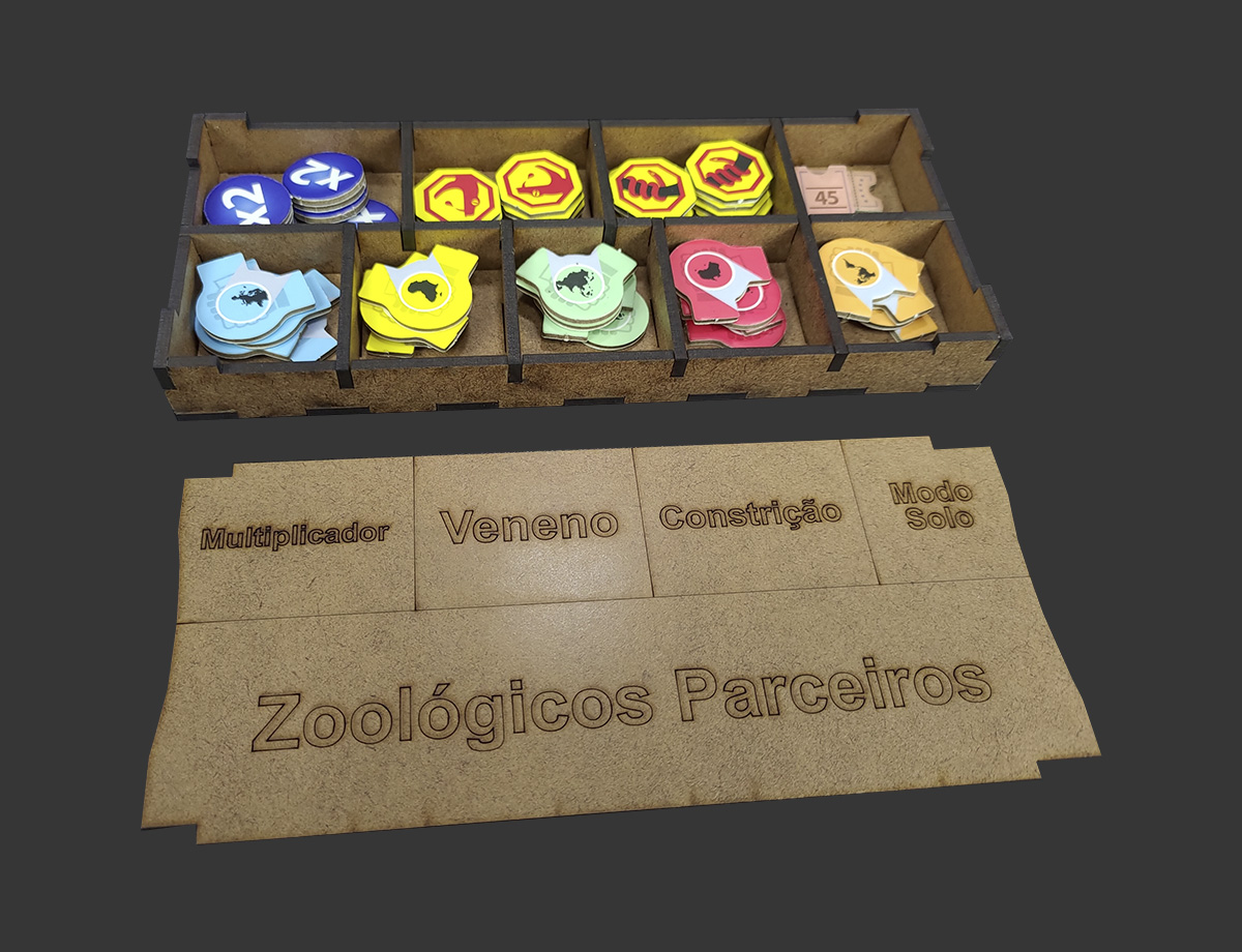 UPGRADE KIT para Organizador (INSERT MDF) para Ark Nova (Modelo 1 p ...