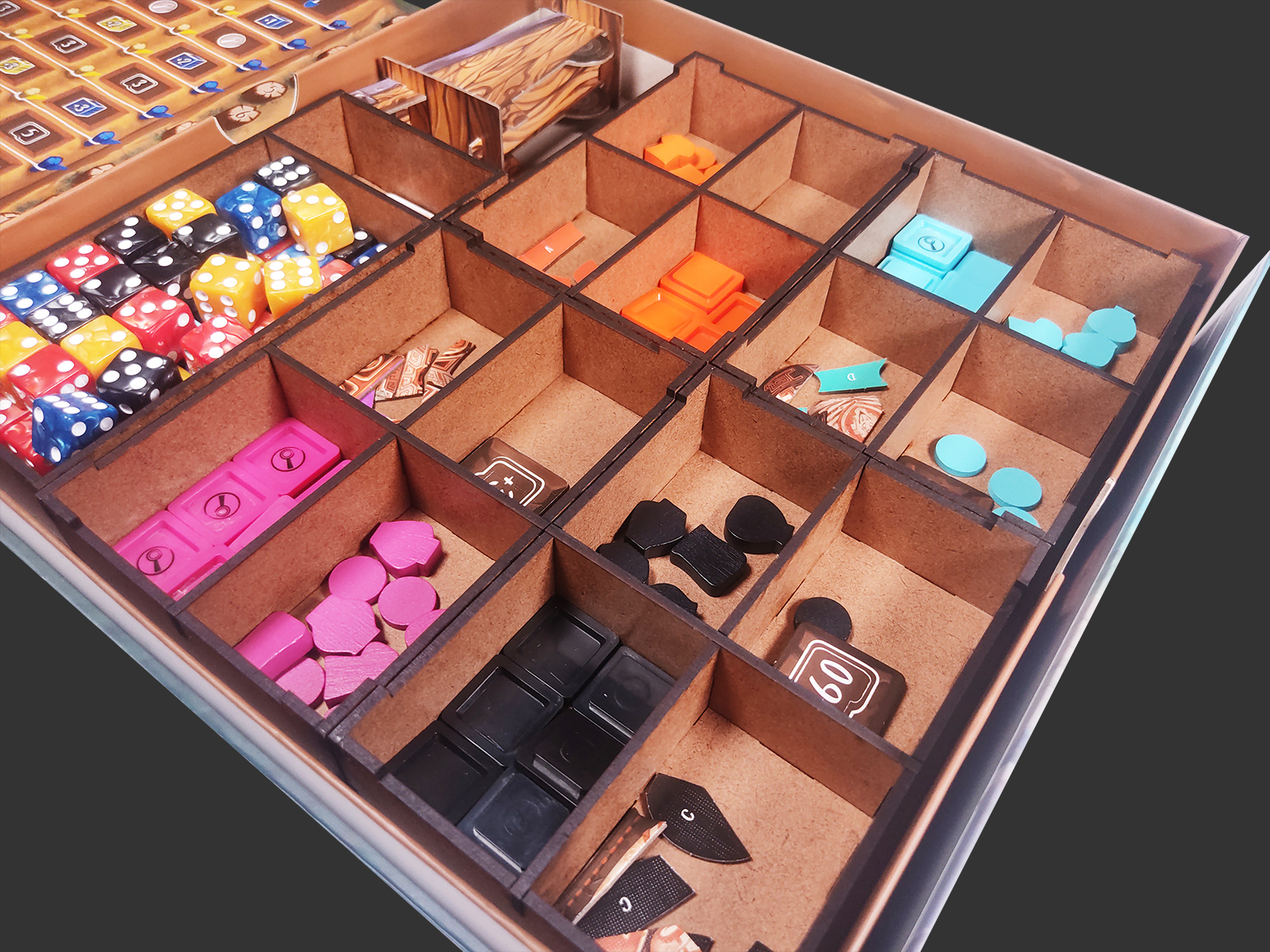 Organizador (INSERT MDF) para Marajoara - Bucaneiros Jogos - Board ...