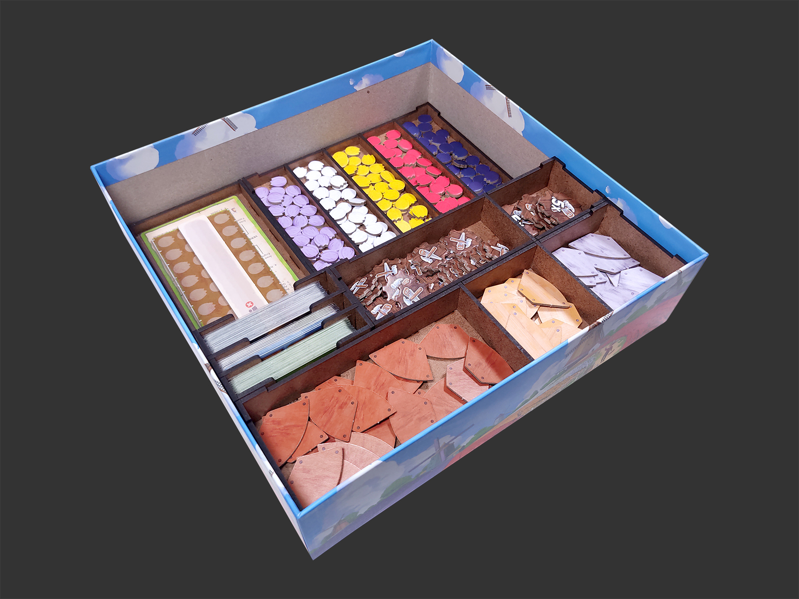 Organizador (INSERT MDF) para Vale dos Moinhos - Bucaneiros Jogos ...