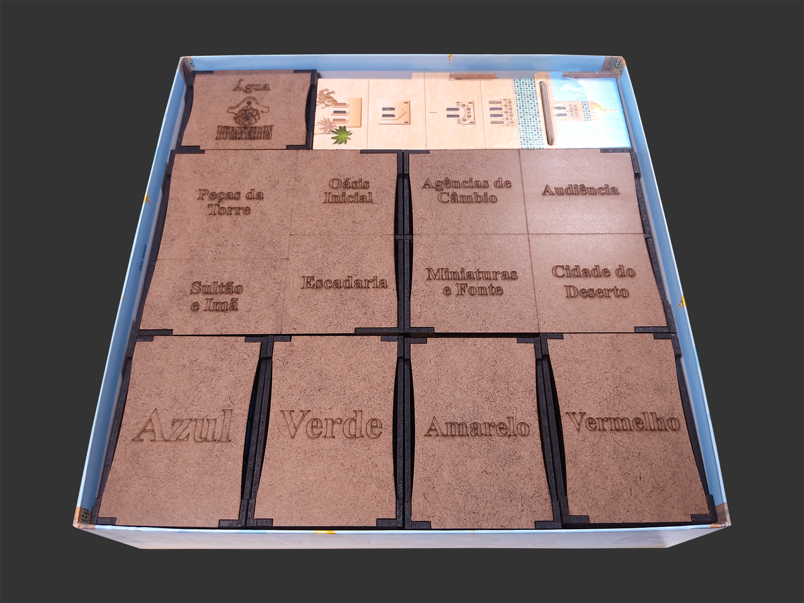 Organizador (INSERT MDF) para Marrakesh - Bucaneiros Jogos - Board ...