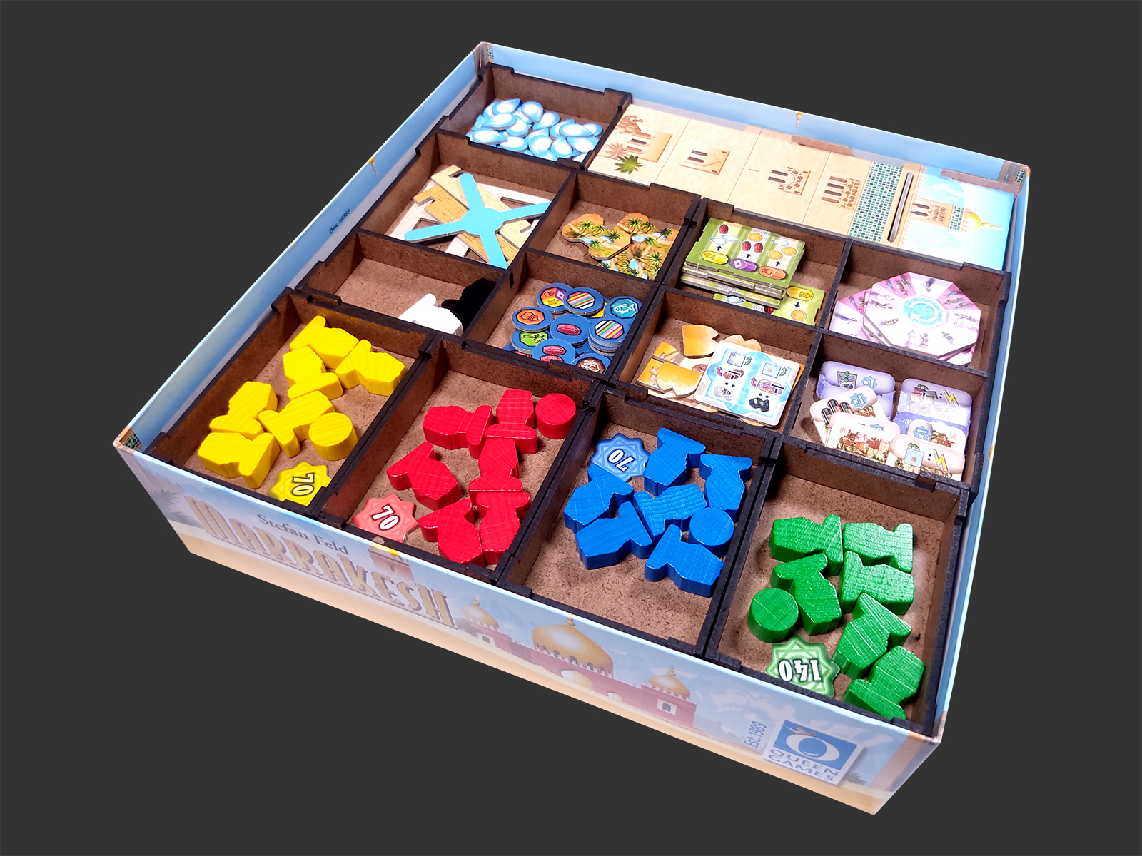 Organizador (INSERT MDF) para Marrakesh - Bucaneiros Jogos - Board ...