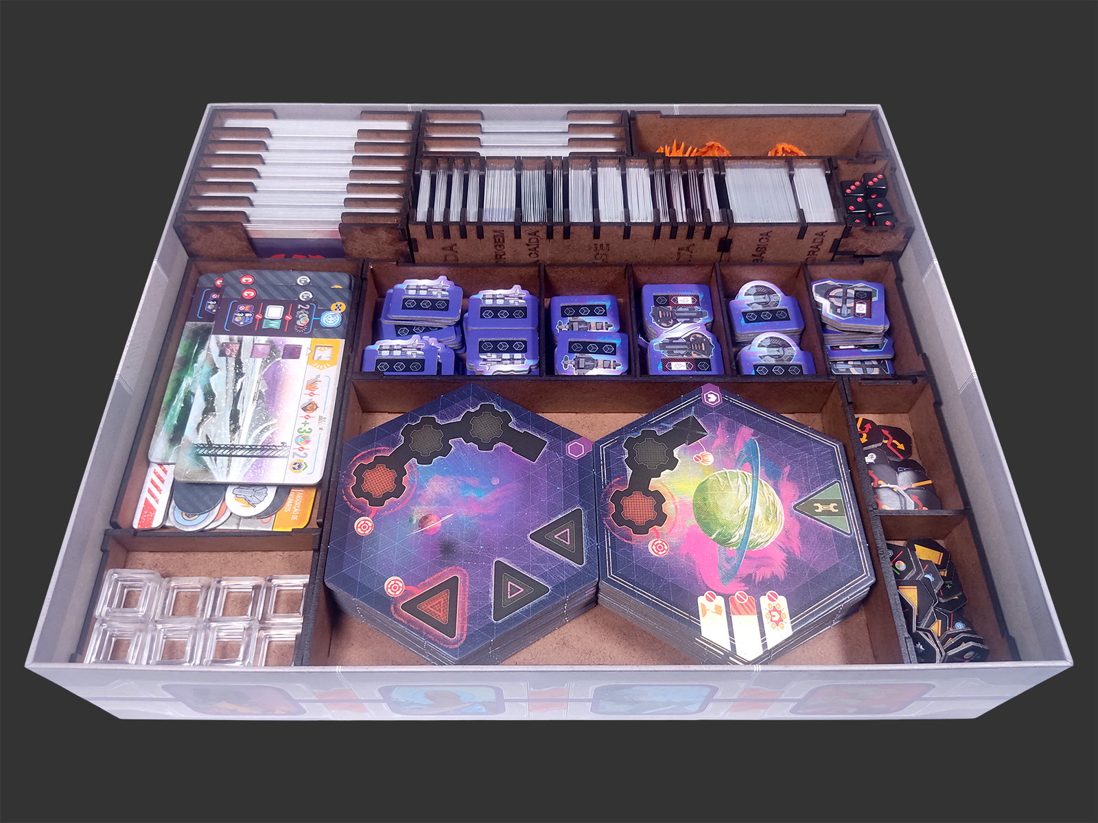 Organizador (INSERT MDF) para Voidfall - Bucaneiros Jogos - Board Games ...