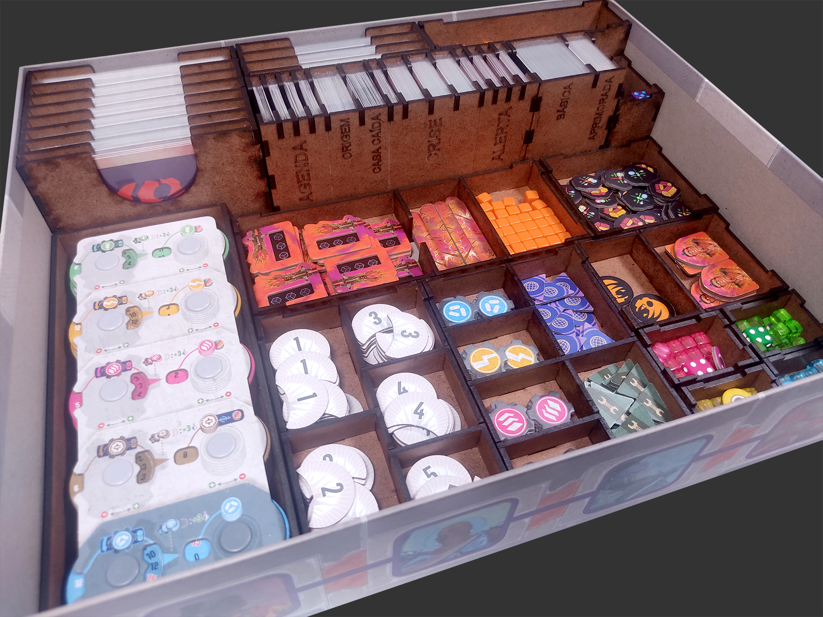 Organizador (INSERT MDF) para Voidfall - Bucaneiros Jogos - Board Games ...