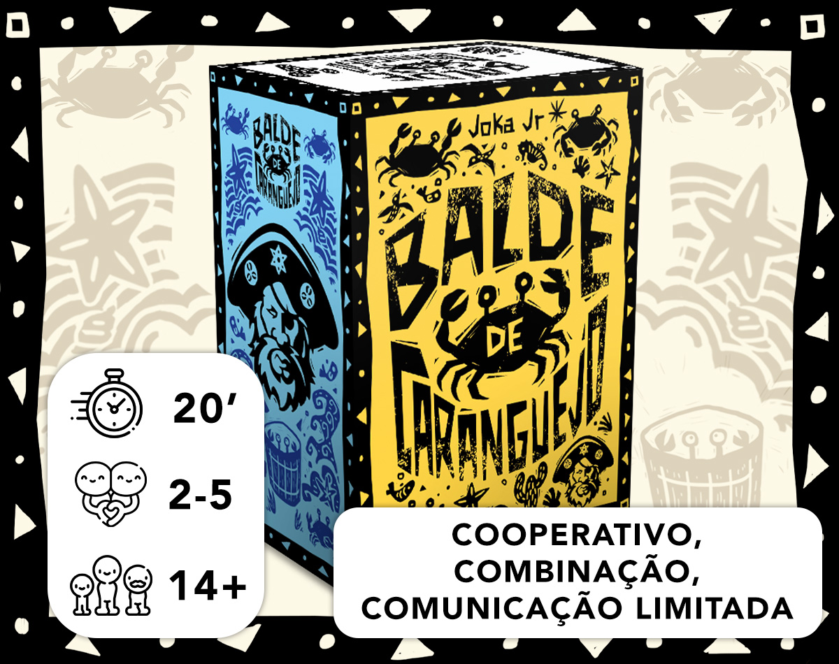 Balde de Caranguejo - Bucaneiros Jogos - Board Games (Jogos de ...