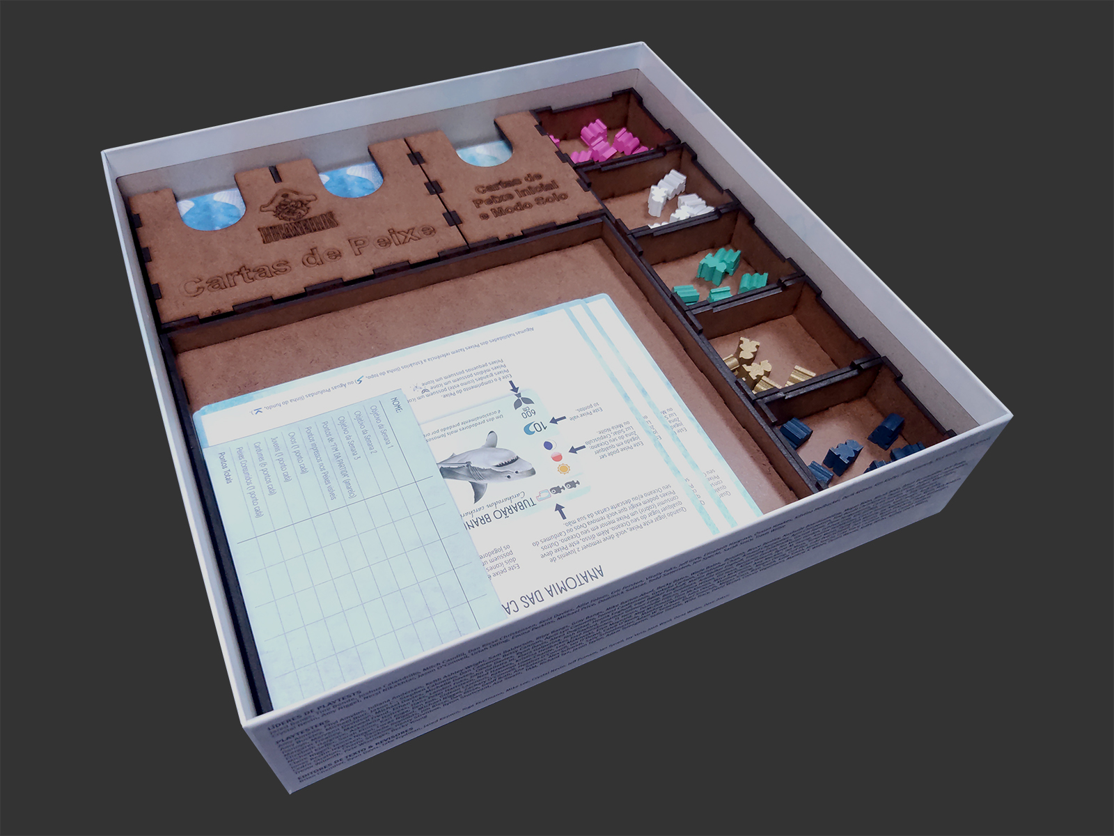 Organizador (INSERT MDF) para Finspan - Bucaneiros Jogos - Board Games ...