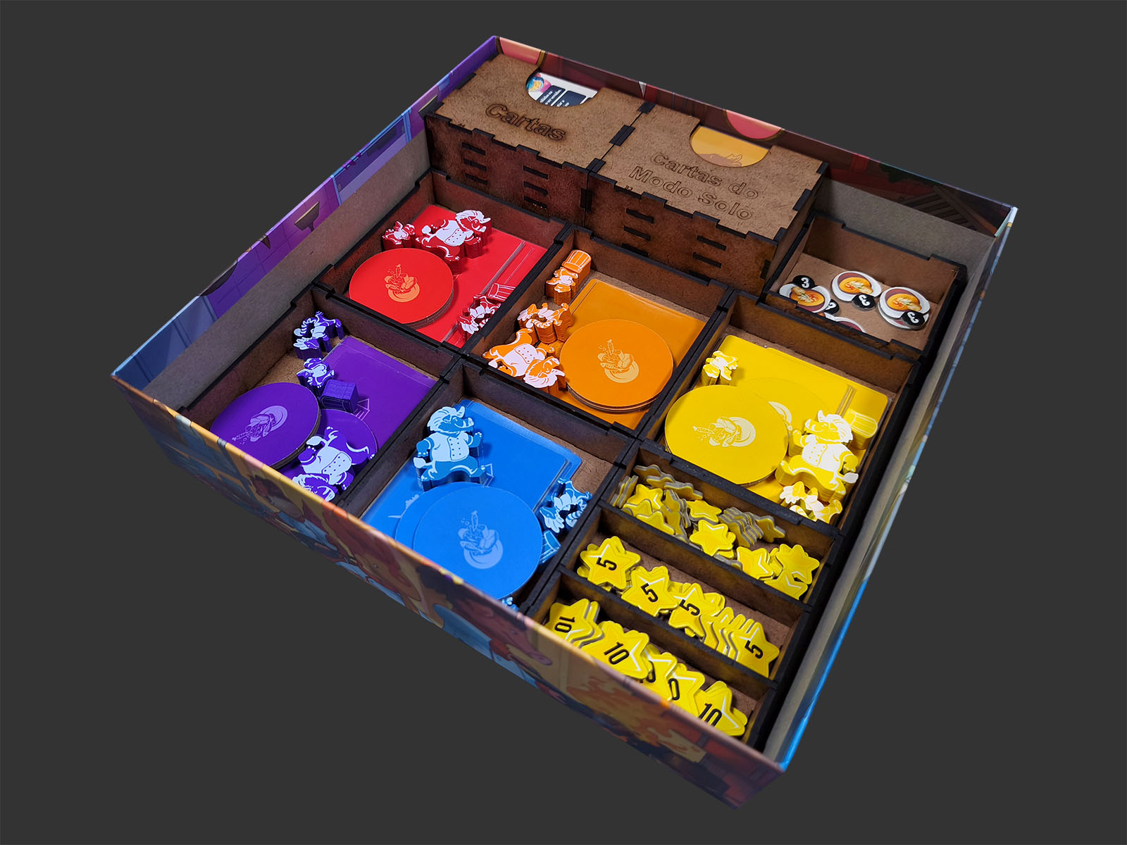 Organizador (INSERT MDF) para Critter Kitchen - Bucaneiros Jogos ...