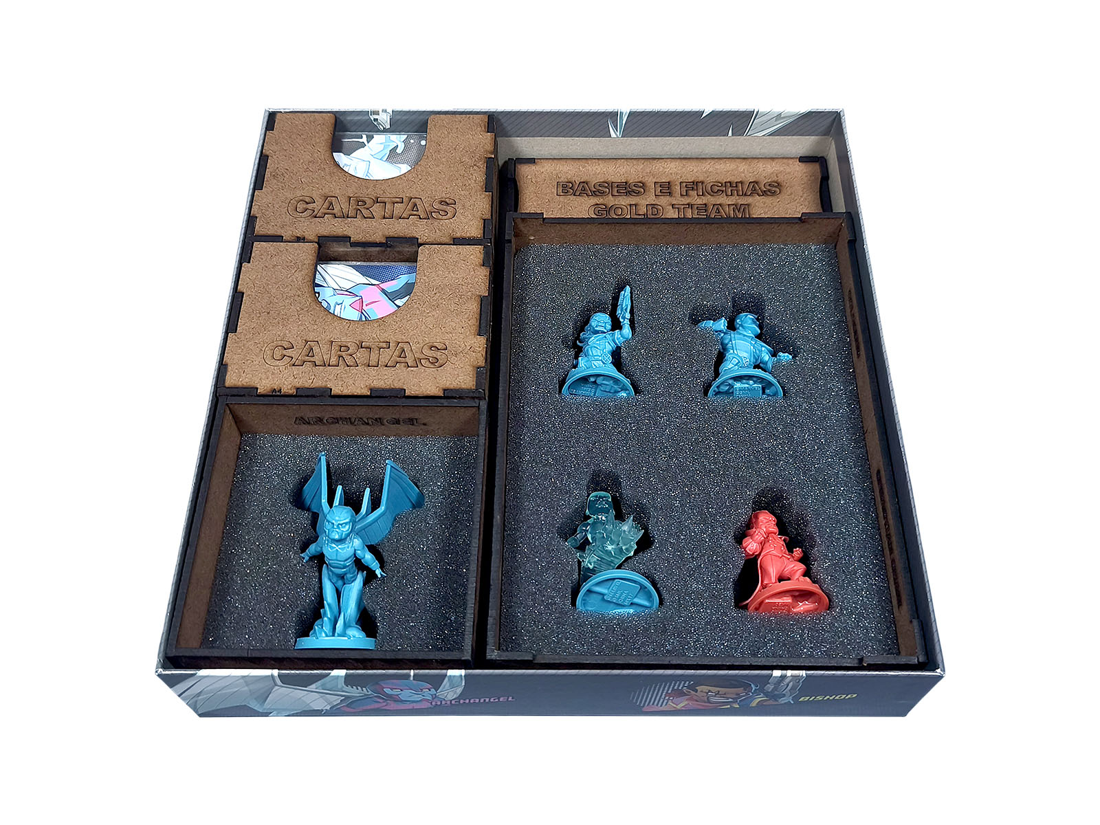 Organizador (INSERT MDF) para Marvel United: X-Men - Gold Team ...
