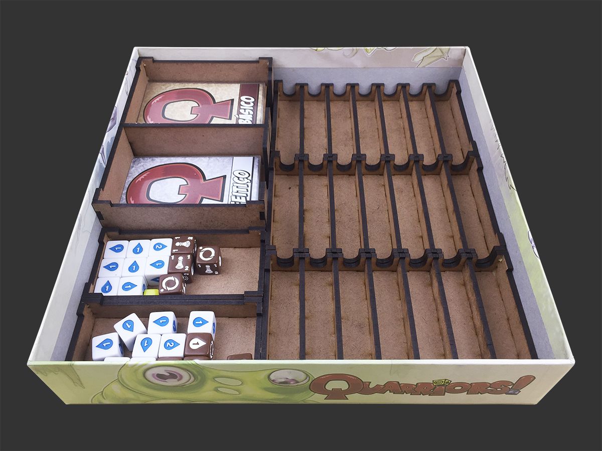 Organizador (INSERT MDF) para Quarriors! - Bucaneiros Jogos - Board ...