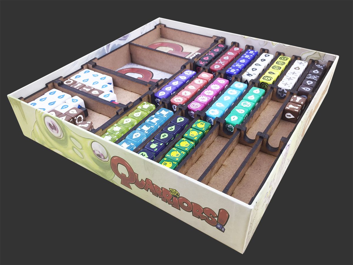 Organizador (INSERT MDF) para Quarriors! - Bucaneiros Jogos - Board ...