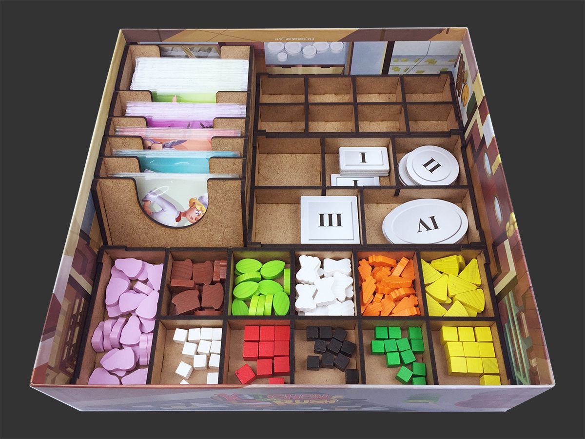 Organizador (INSERT MDF) para Kitchen Rush - Bucaneiros Jogos - Board ...
