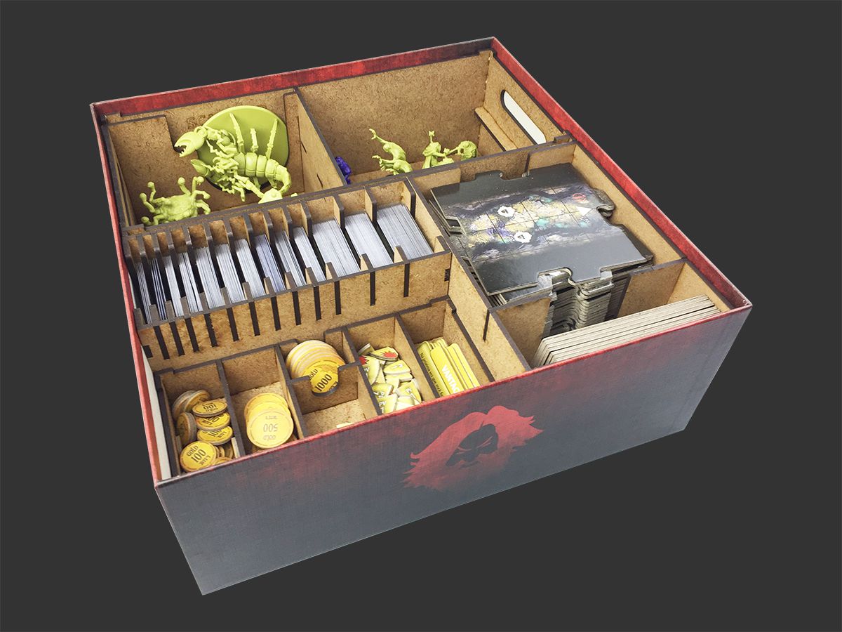 Organizador (INSERT MDF) para A Masmorra do Mago Louco - Bucaneiros ...