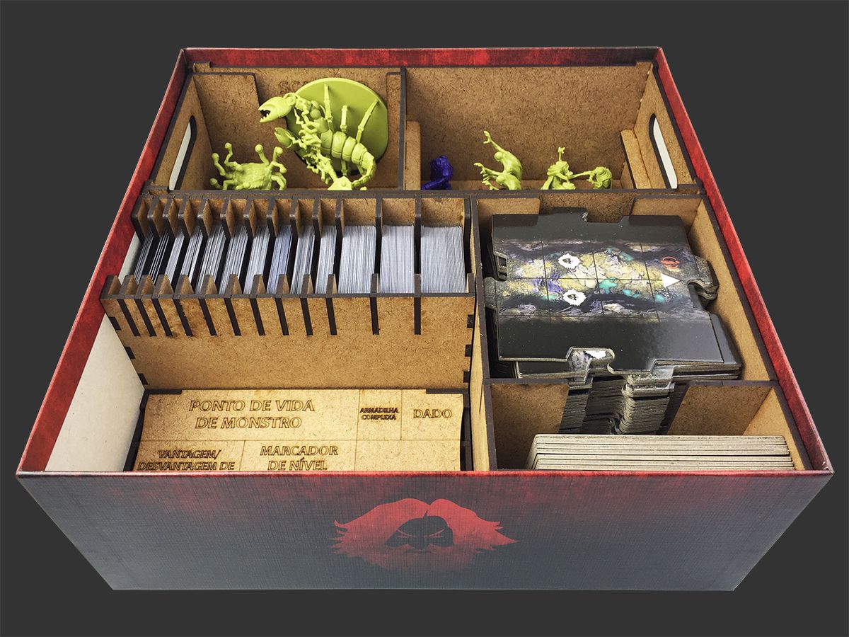 Organizador (INSERT MDF) para A Masmorra do Mago Louco - Bucaneiros ...