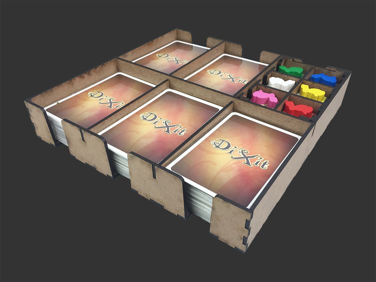 Organizador (INSERT MDF) para Dixit e Dixit Odyssey - Bucaneiros Jogos ...