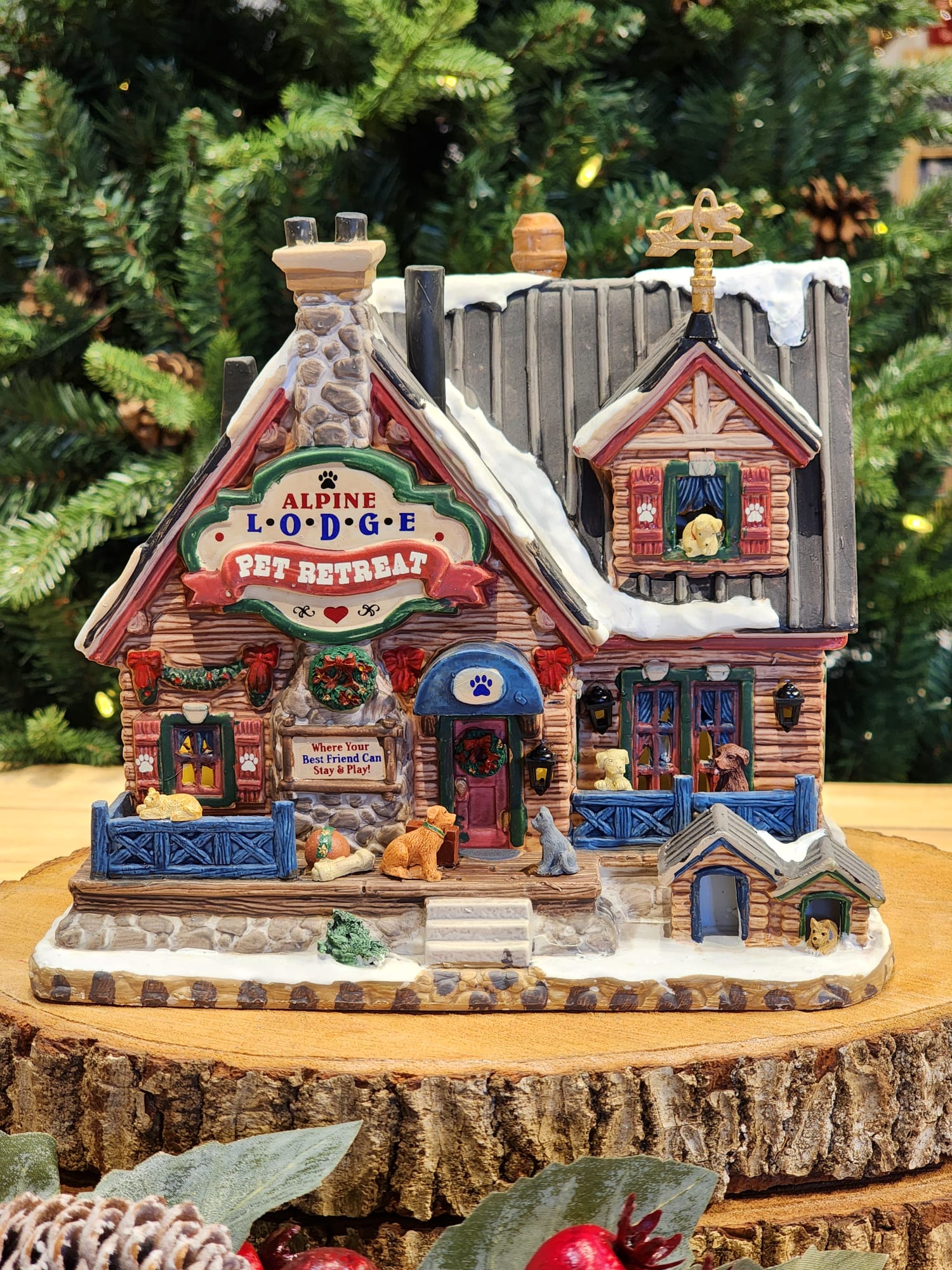 VILA CABANA ALPINE LODGE PARA ANIMAIS - LEMAX SENHOR NATAL - Senhor Natal